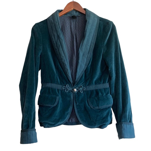 Marc Jacobs | Jackets & Coats | Marc Jacobs Green Velvet Blazer Jacket ...